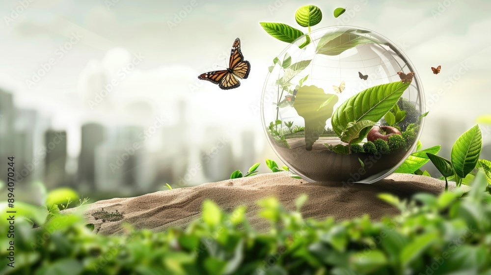 ESG green energy sustainable industry. World environment day concept ...