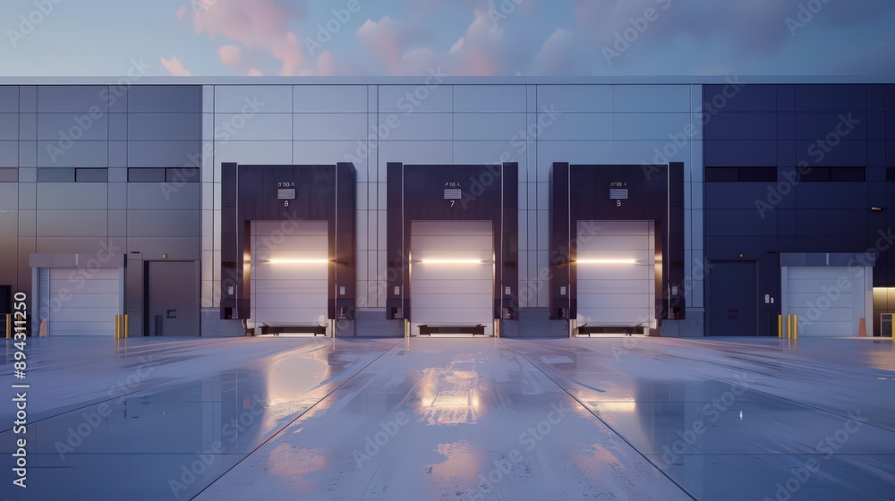 Loading docks in cold storage facilities feature insulated doors and ...