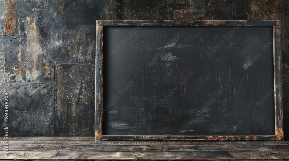 Placard on black board for concept design ready for writing versatile ...