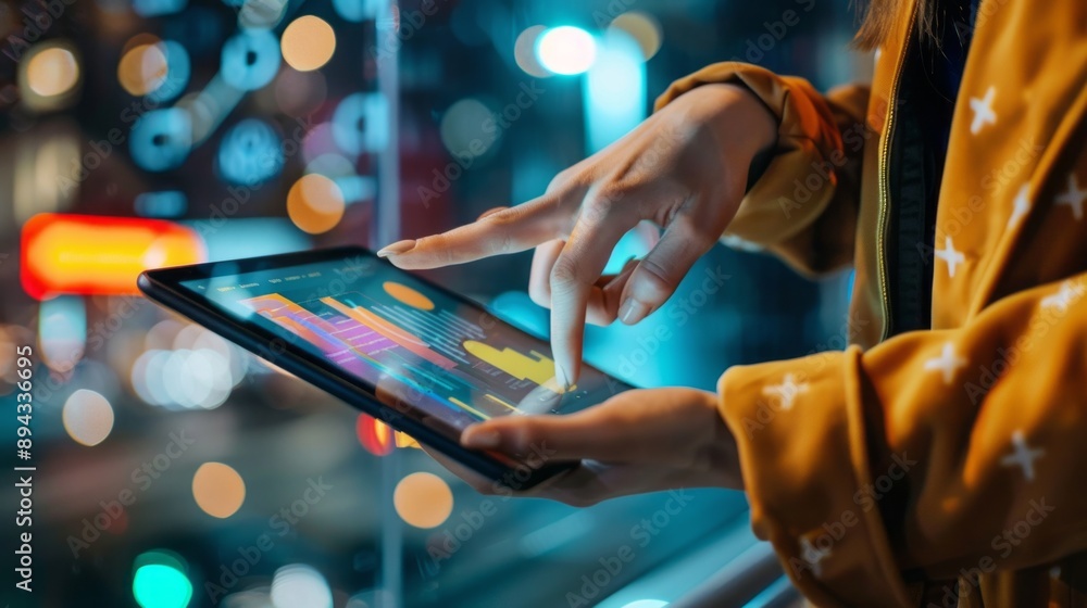 Data science visualization dashboard with graphs, charts, and analytics ...