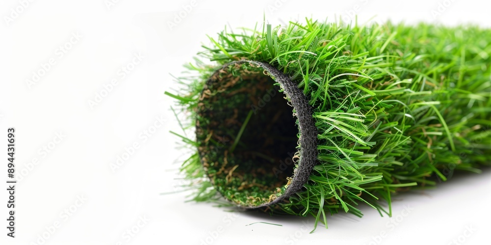 Artificial Turf Roll on White Background: Modern Landscaping and ...