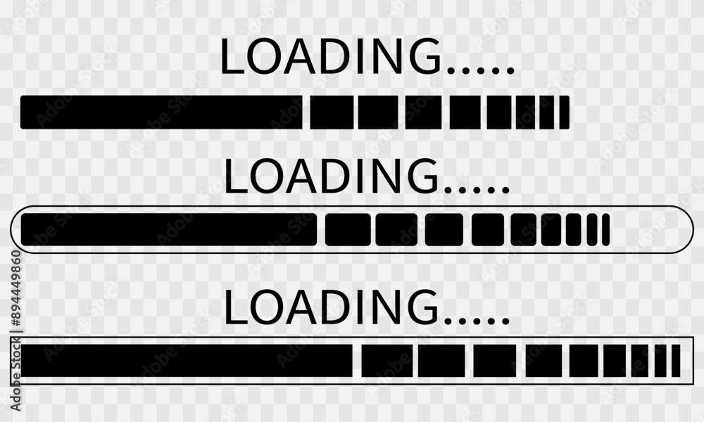 set and loading icons. loading icon . waiting icon sign, progress, load ...