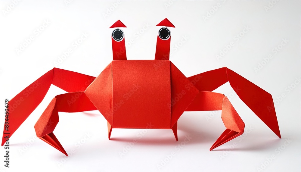 Animal concept origami of a fiddler Crab - Brachyura Malacostraca ...