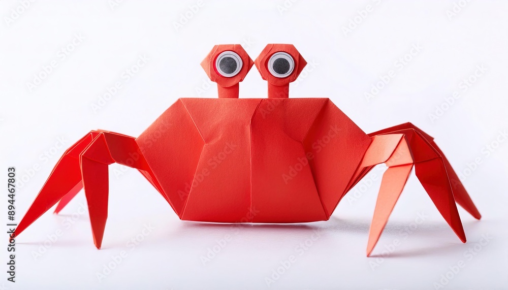 Animal concept origami of a fiddler Crab - Brachyura Malacostraca ...
