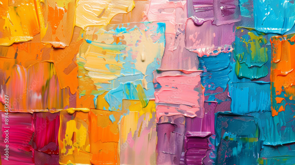 Abstract art background featuring hand-drawn gouache painting ...