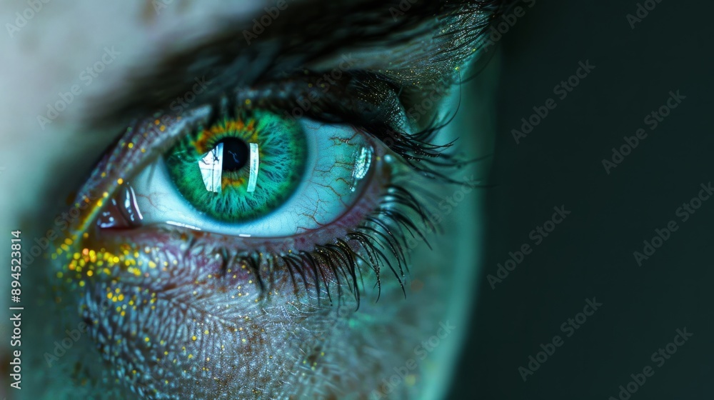 Commercial photo shoot, rich colors, breathe life into the eyes, show a ...