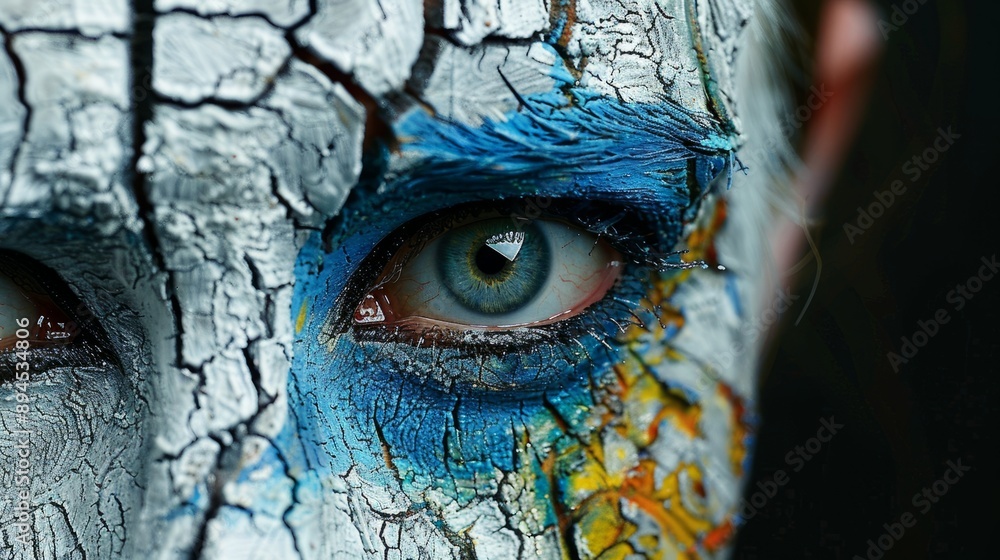 Commercial photo shoot, rich colors, breathe life into the eyes, show a ...