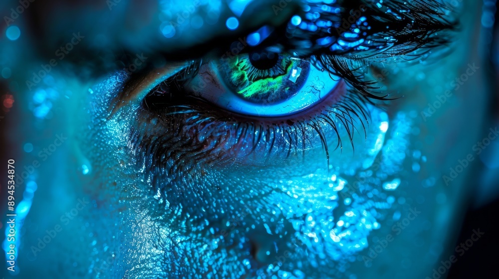 Commercial photo shoot, rich colors, breathe life into the eyes, show a ...