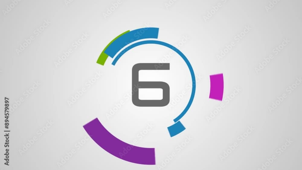 intro countdown style background/ number animation intro background/ countdown intro display ...