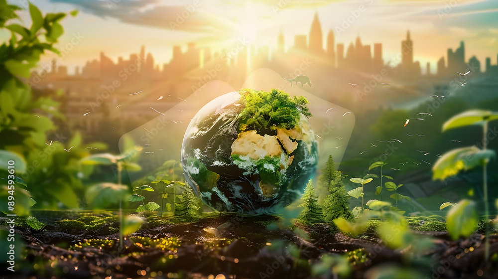 World environment day concept Stock Illustration | Adobe Stock