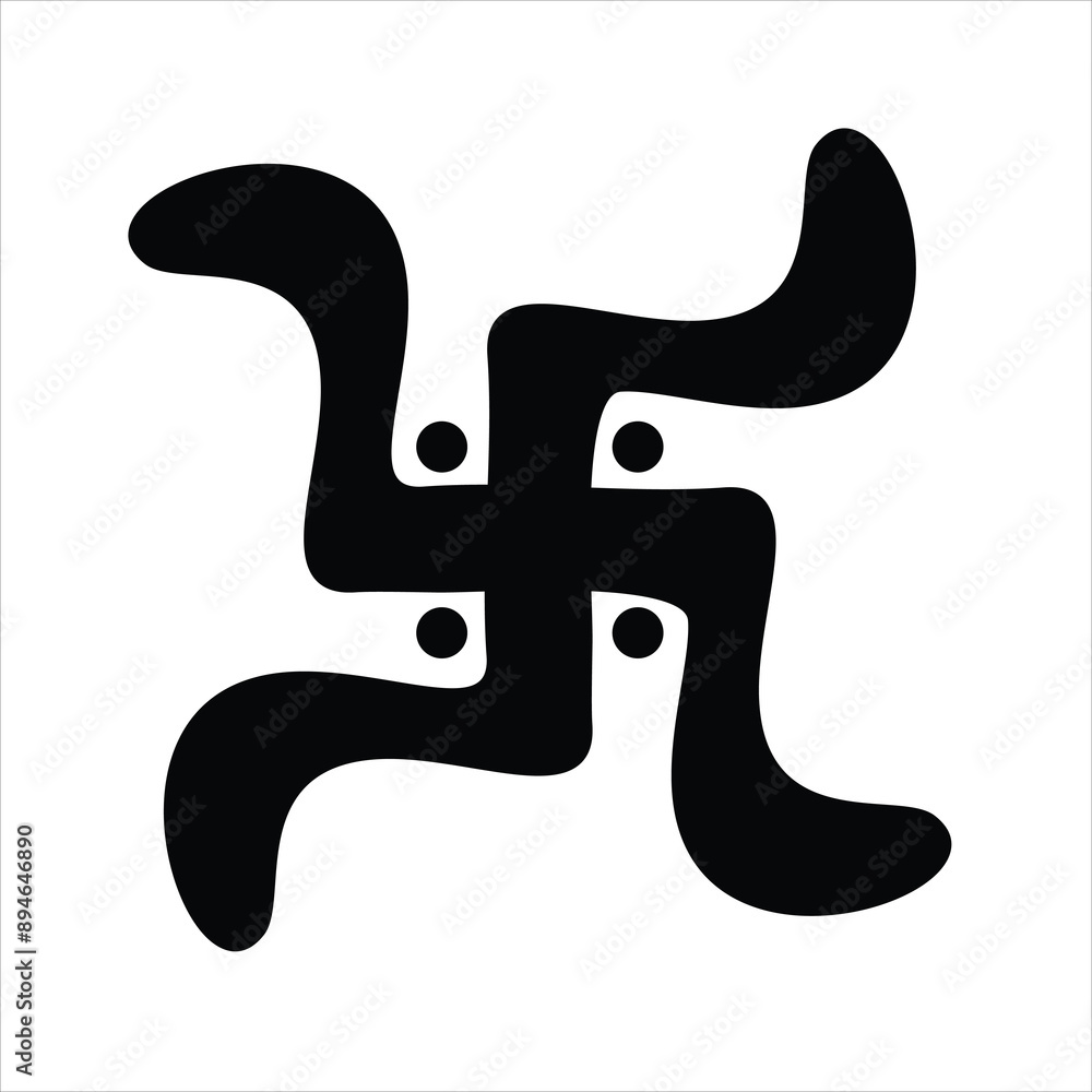 The Swastika symbol.Swastik. sacred symbol of Hindus of divinity and ...