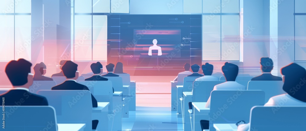 AI-powered virtual classroom with diverse students learning through ...