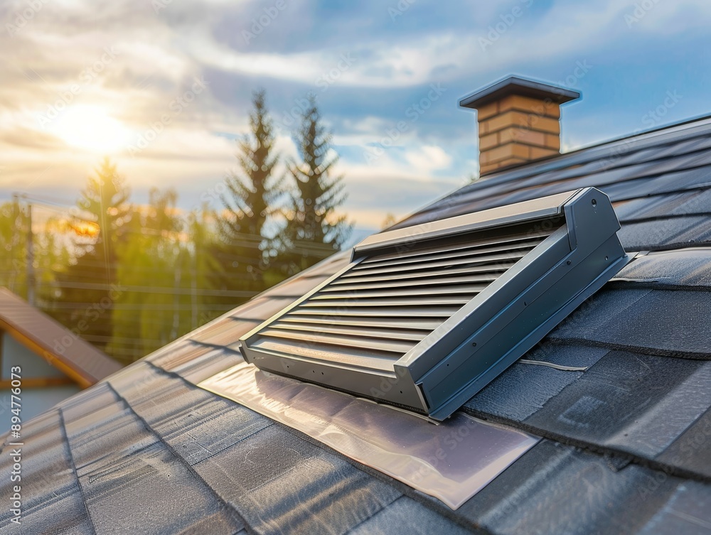 Outline the steps for installing a powered attic ventilator and how it ...