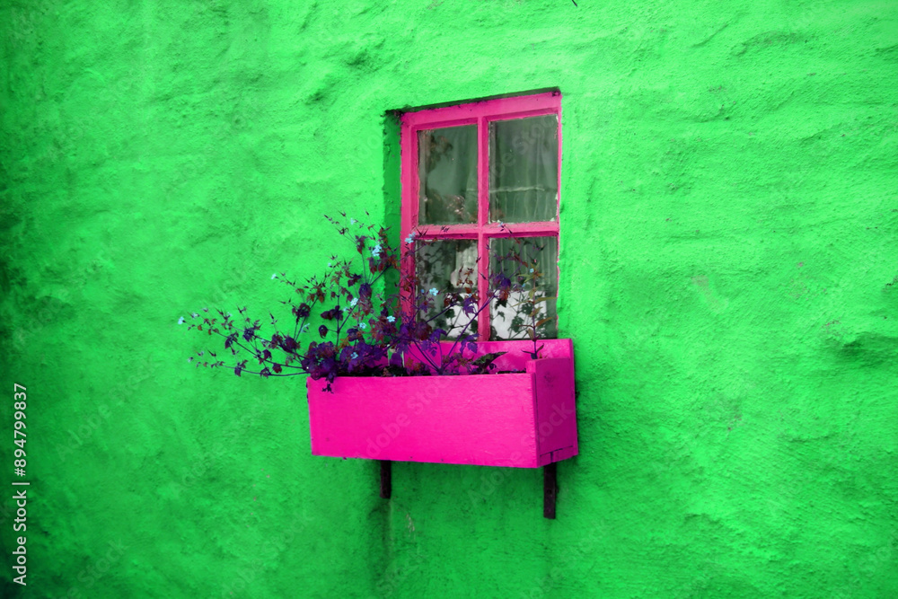 pre wedding Purple window bagrund , Modern and minimal house window for ...