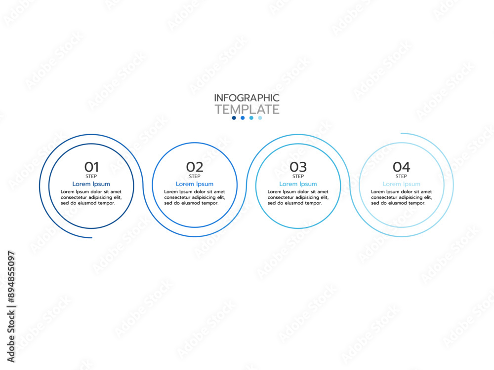 Timeline infographic template. 4 Step timeline infographics template ...
