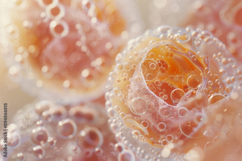 Detailed View of Human Embryo Morula Stage - Cell Division in Neutral ...