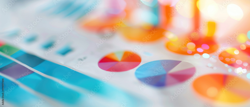 Cash flow management and interest rate implications close up, economic ...