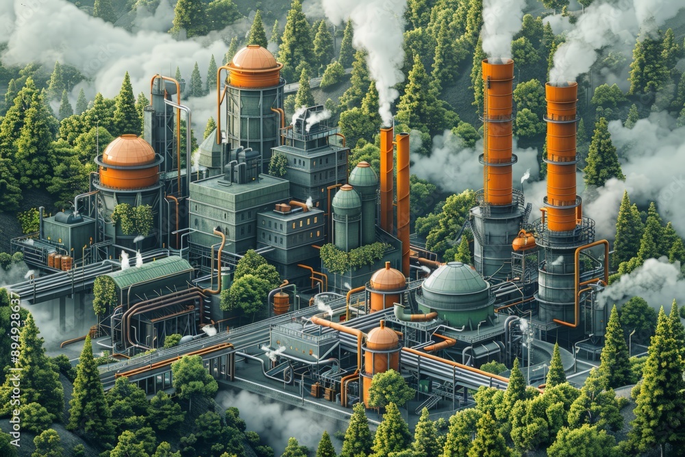 Illustrative images showcasing the process of calculating carbon ...