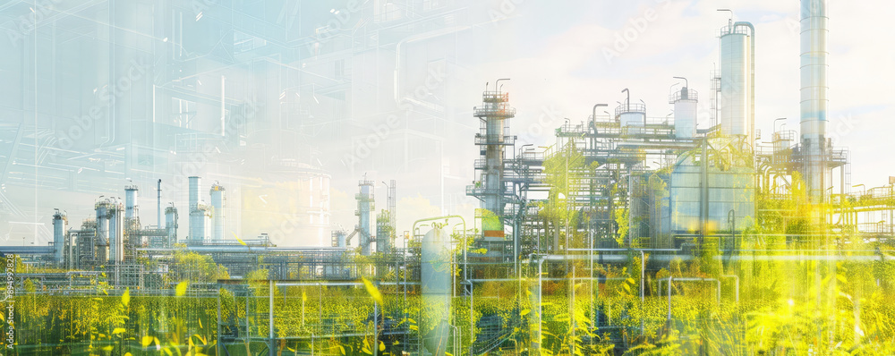 Double exposure of an oil refinery plant and an advanced bioenergy ...