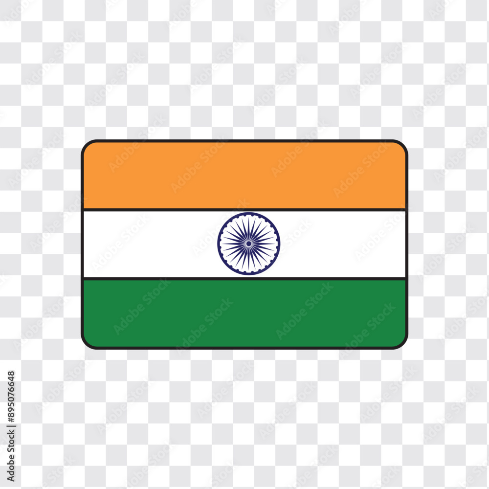 High resolution Indian flag isolated on transparent background. png ...