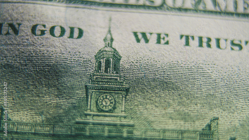 Process of verifying the authenticity of hundred dollar bank note for ...