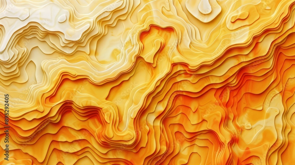 Topographic map with abstract background and curved lines depicting ...