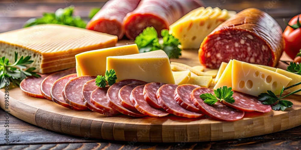 Slicing deli meats and cheese for macro photography , food, deli, meats ...