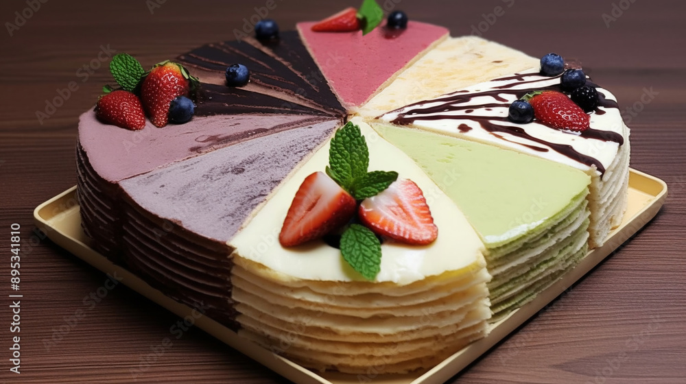 The Exquisite Mille Crêpe Cake with Layered Delight of Thin Crêpes and ...
