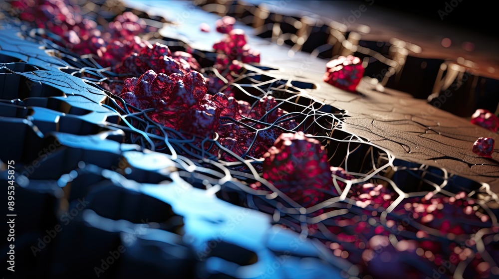 A high-resolution image capturing the histological features of the ...