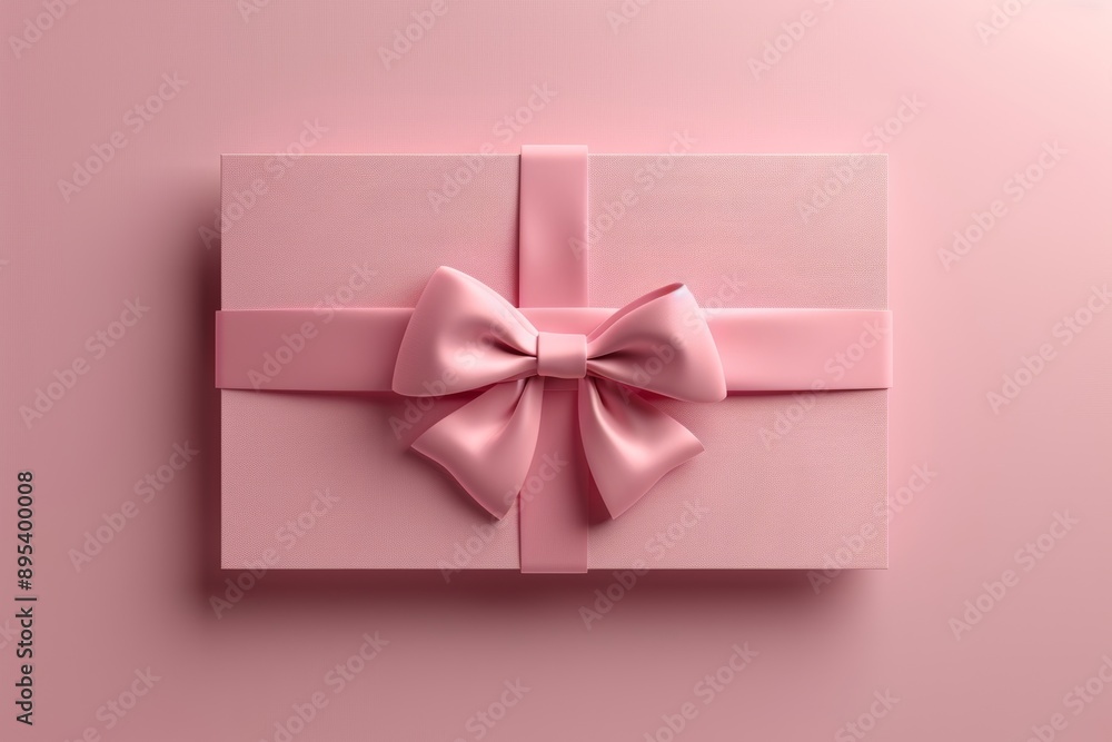 All pink concept blank pink pastel color gift card or gift voucher with ...