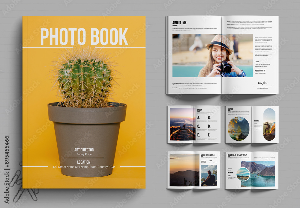 Photobook Template Layout Stock Template | Adobe Stock