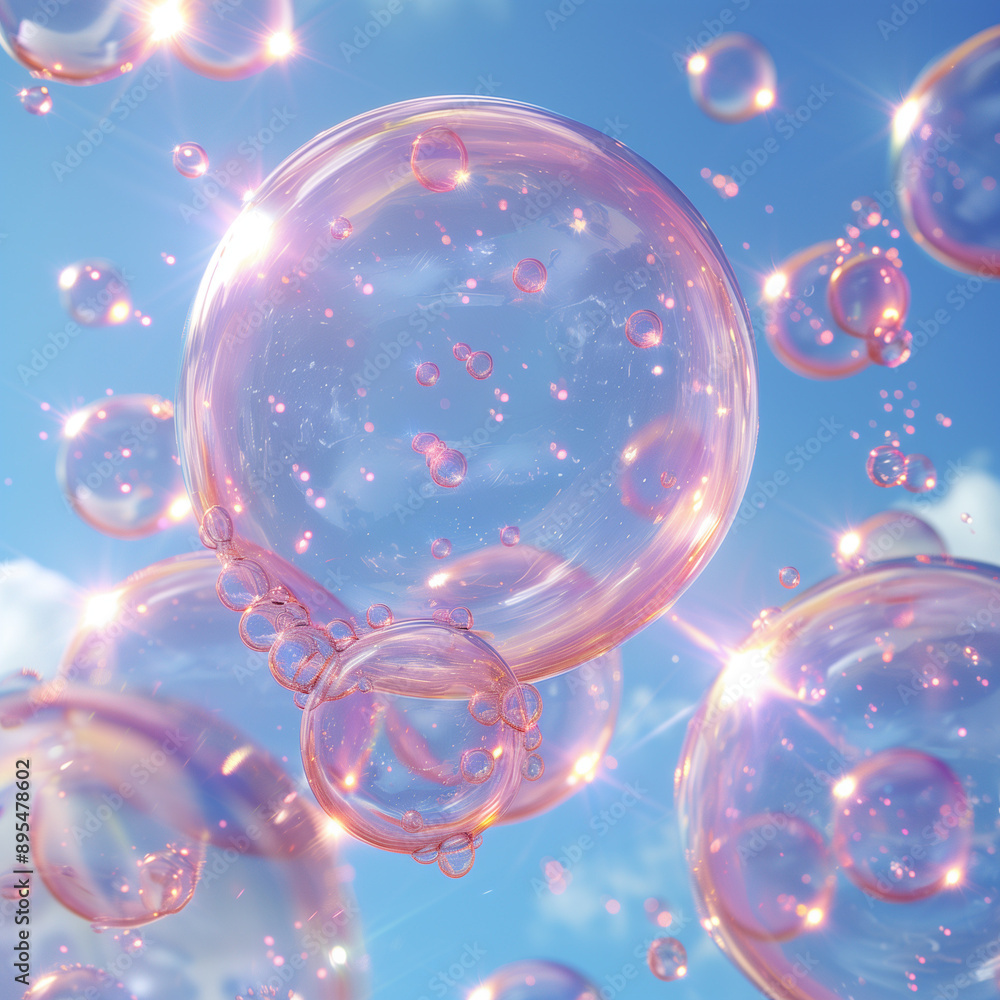 Benchmark Bubbles Bubble Icon: Floating Icon Representing Progress and ...