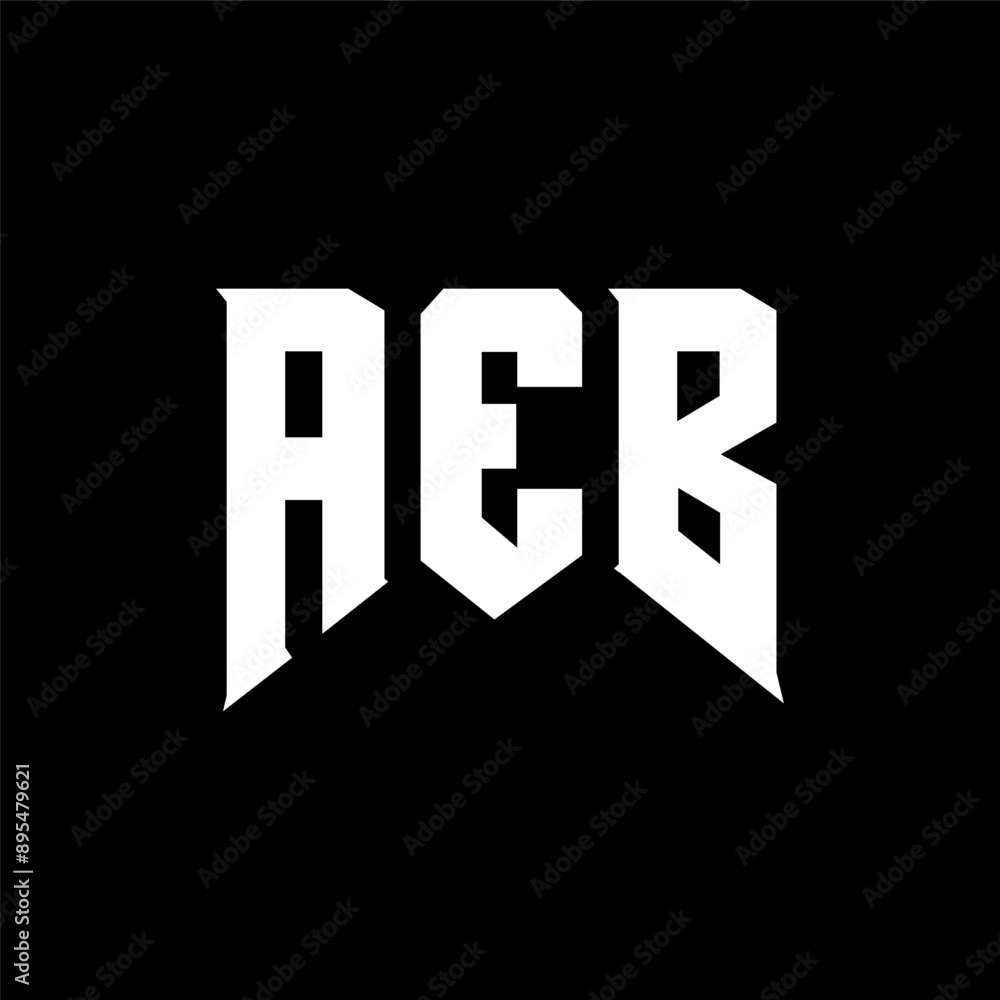 AEB letter logo design for technology company. AEB logo design black ...