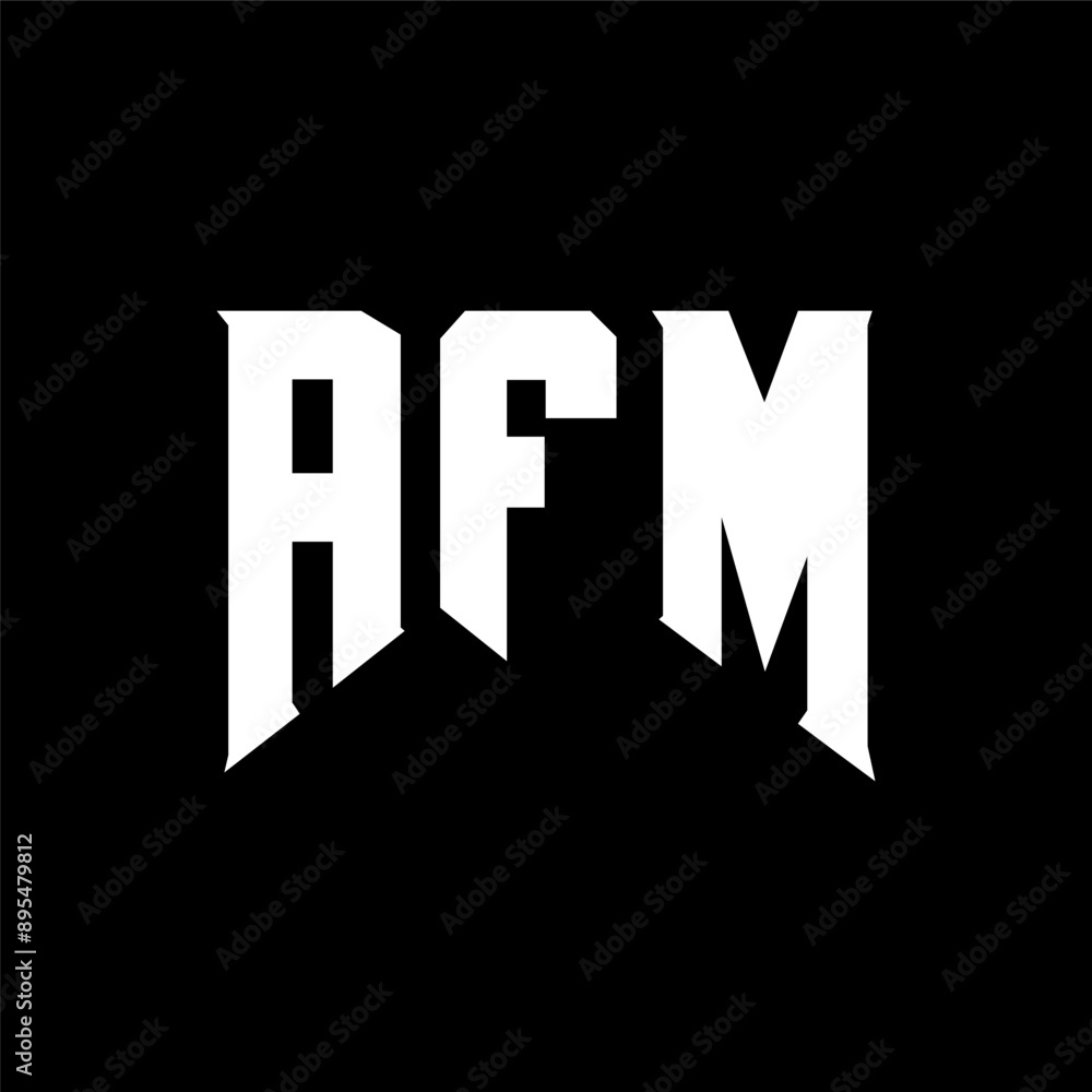 AFM letter logo design for technology company. AFM logo design black ...