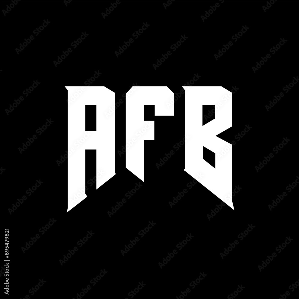 AFB letter logo design for technology company. AFB logo design black ...