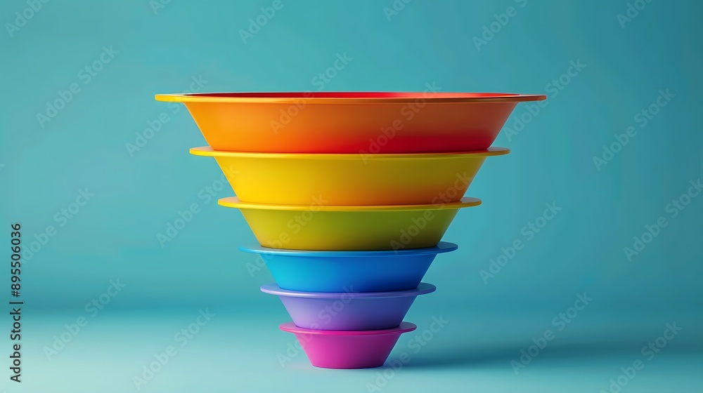 Visual Representation of a Content Marketing Funnel Showcasing Stages ...