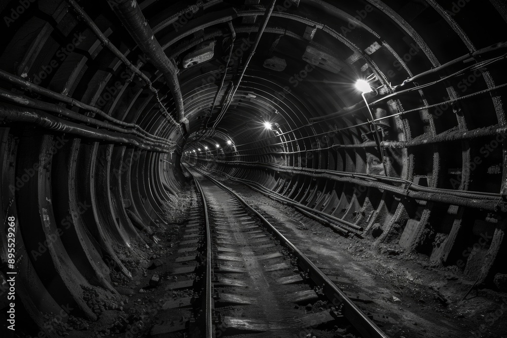 Tunneling vertical shafts for strip mining involves intricate setup and ...