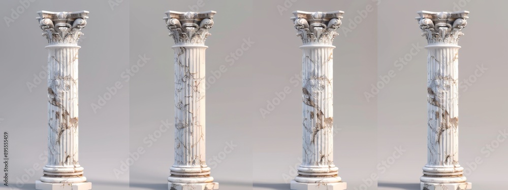 Majestic 3D Greek and Roman Architectural Elements: White Marble ...