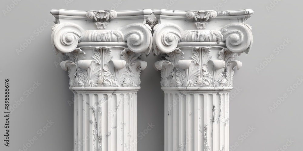 Majestic 3D Greek and Roman Architectural Elements: White Marble ...