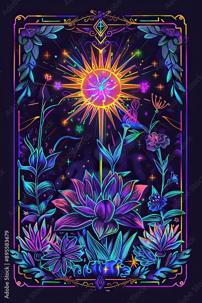 Neon Glitter Sample - Vibrant Neon Color Palette with Dazzling Glitter ...