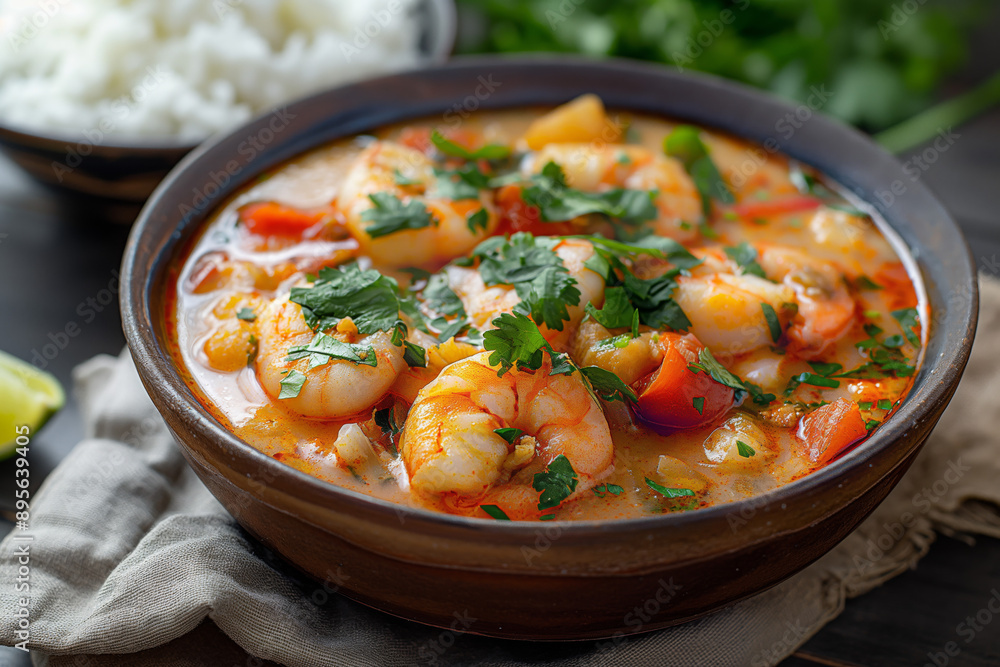 Brazilian Moqueca: Coconut Milk Fish and Shrimp Stew with Fresh ...