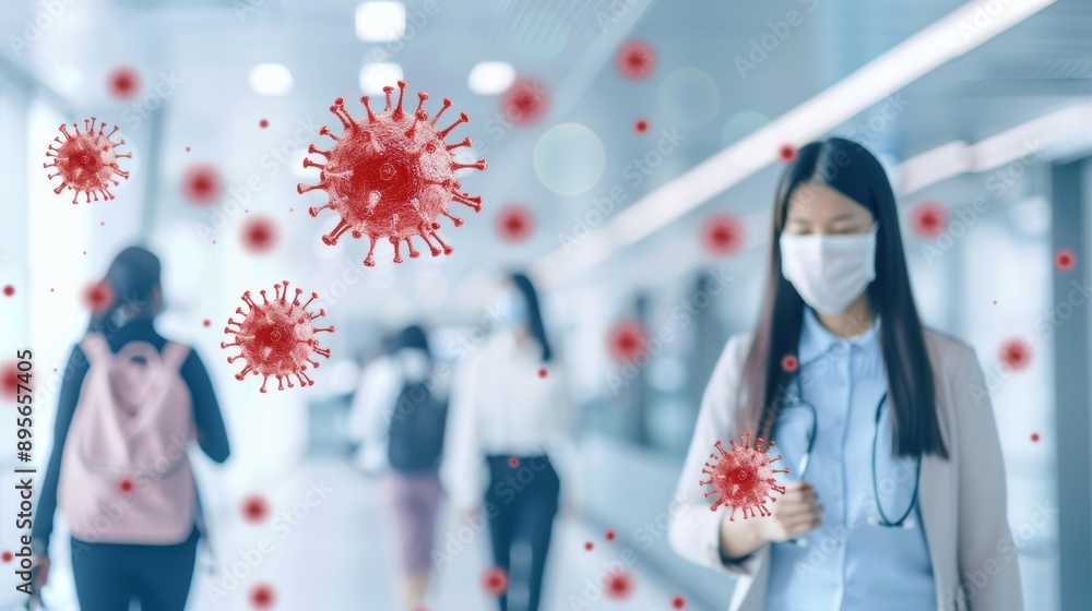 Airborne pathogens present in various locations such as hospitals ...