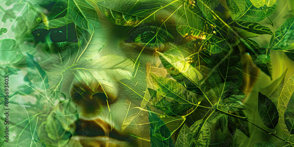 The Green Shoots of Growth: New leaves emerging from a plant-shaped ...