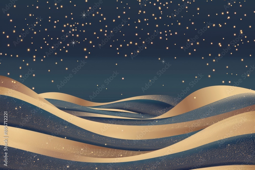 Polygons and intricated lines on a sinthwave universe background ...