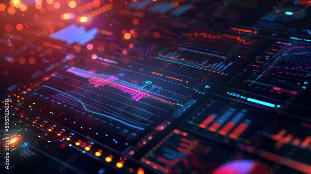 Annual financial report featuring detailed data visualizations and ...