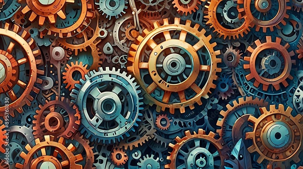 Illustration of gear wheel background for efficiency of dynamic ... Illustration of gear wheel background for efficiency of dynamic ...