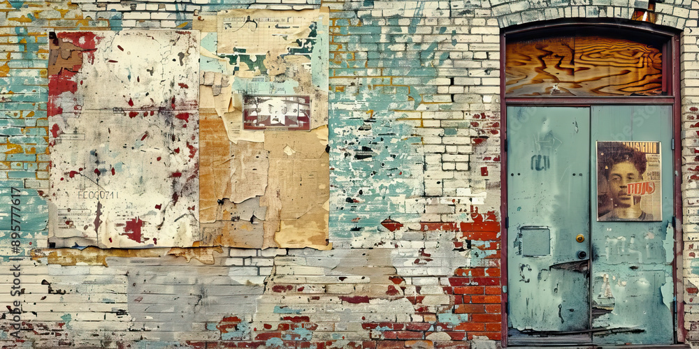 Faded Dreams: Crumbling brick buildings, peeling paint, and abandoned ...
