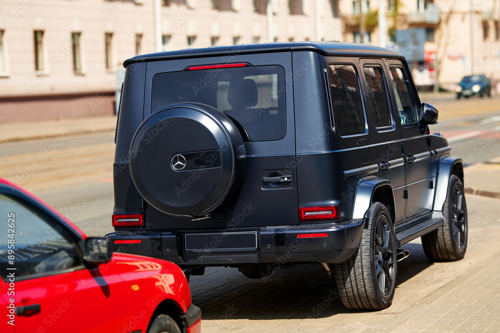 Minsk, Belarus. Apr 27, 2024. Mercedes-Benz G-Class AMG W463 G63 rear ...