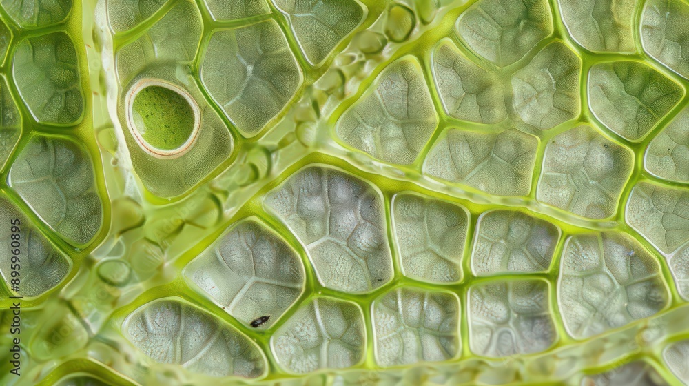 A detailed study of a leaf's stomata, the tiny openings that control ...
