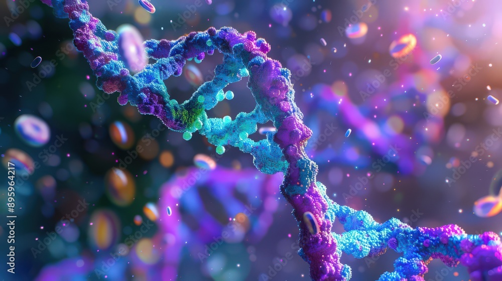 Detailed view of the central dogma of molecular biology, showing how ...
